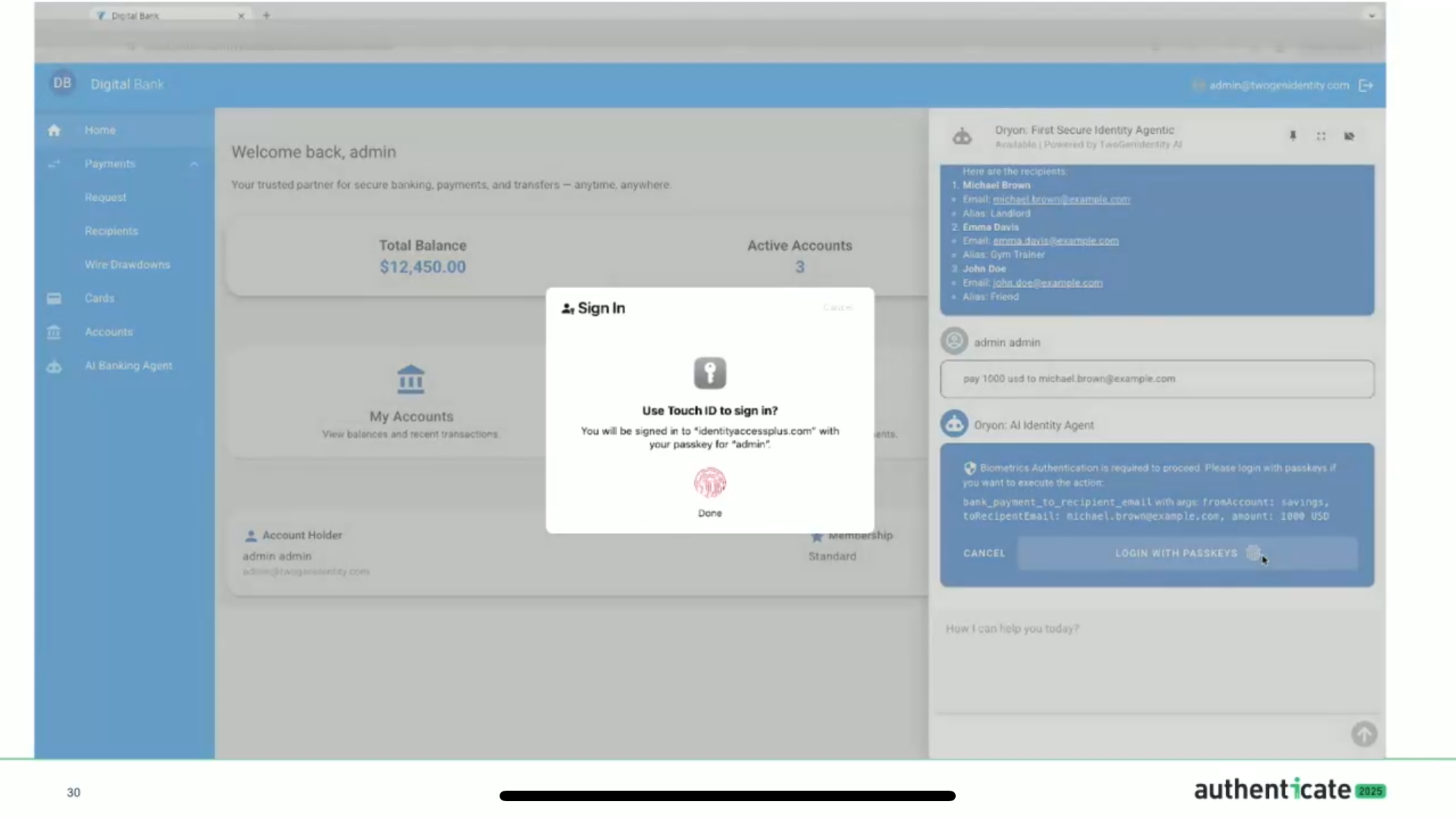 TwoGenIdentity at Authenticate 2025 by FIDO Alliance — TwoGenIdentity